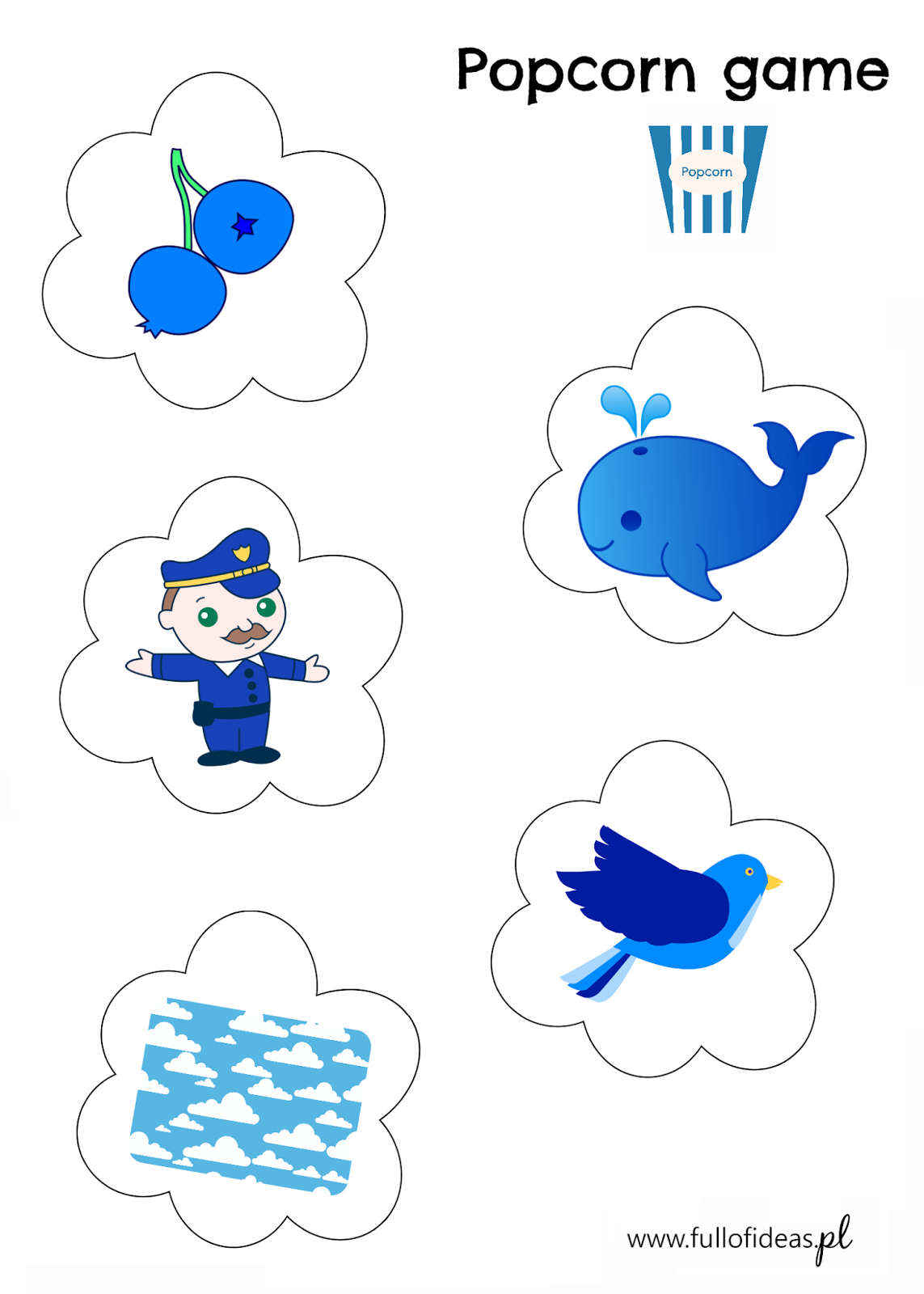 DIY Popcorn game for preschoolers ⋆ Head Full of Ideas