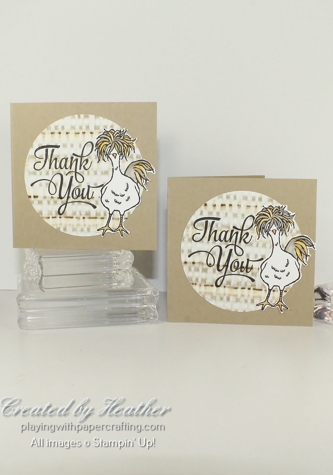 Playing with Papercrafting: Thank You Chick!