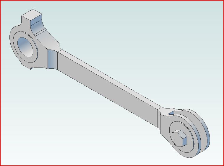 Model Locomotive with 3D Print Technology: Engine Drive Rods