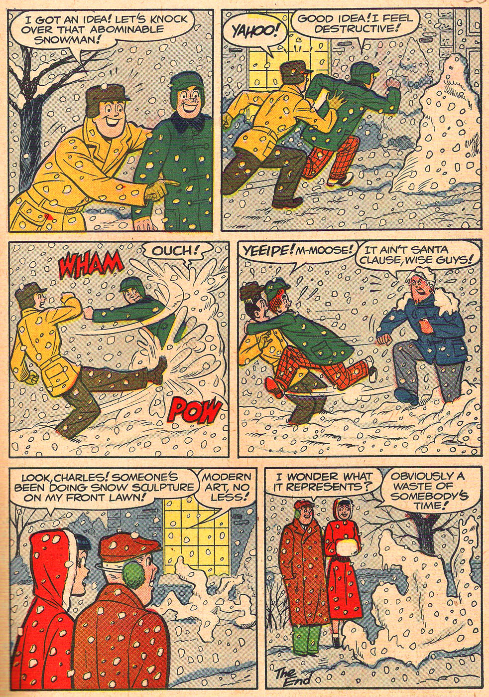 Four-Color Shadows: Archie-Snow Mistake-1959