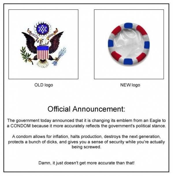 Funny Outrageous Memes and Photos: New government logo