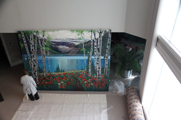 Aspen Paintings by Contemporary Aspen Artist Jennifer Vranes, Birch ...