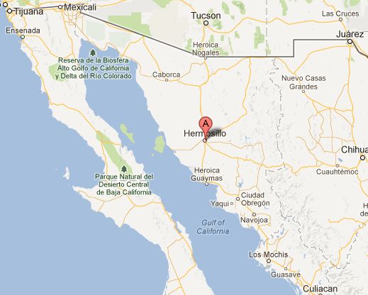 De Turismo en la cuidad de Hermosillo.