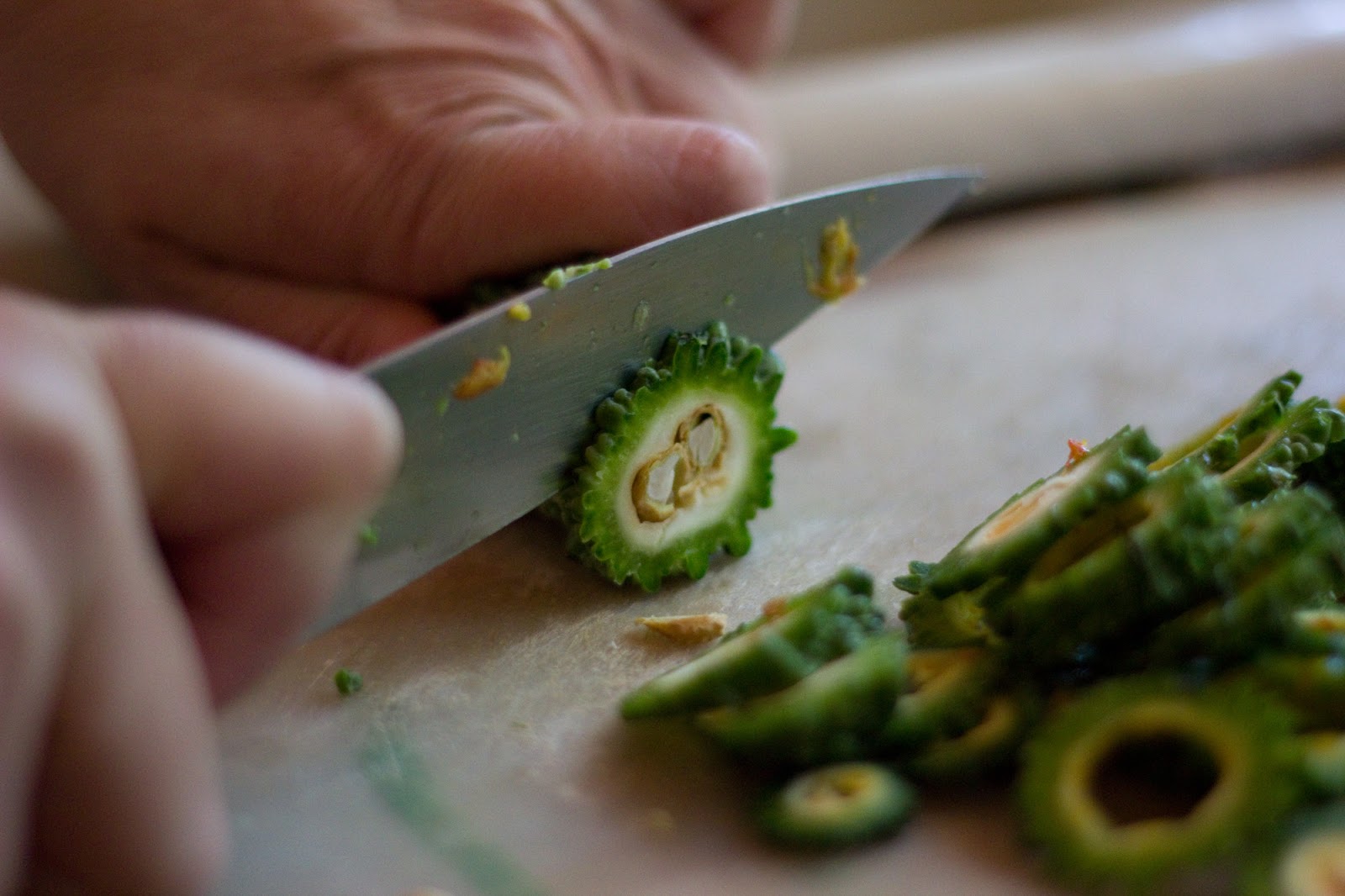 The Colors Of Indian Cooking: Lunch From The Garden : Bitter melon ...