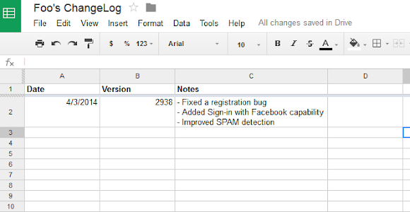Ben's Journal: A Little Love For the Humble ChangeLog