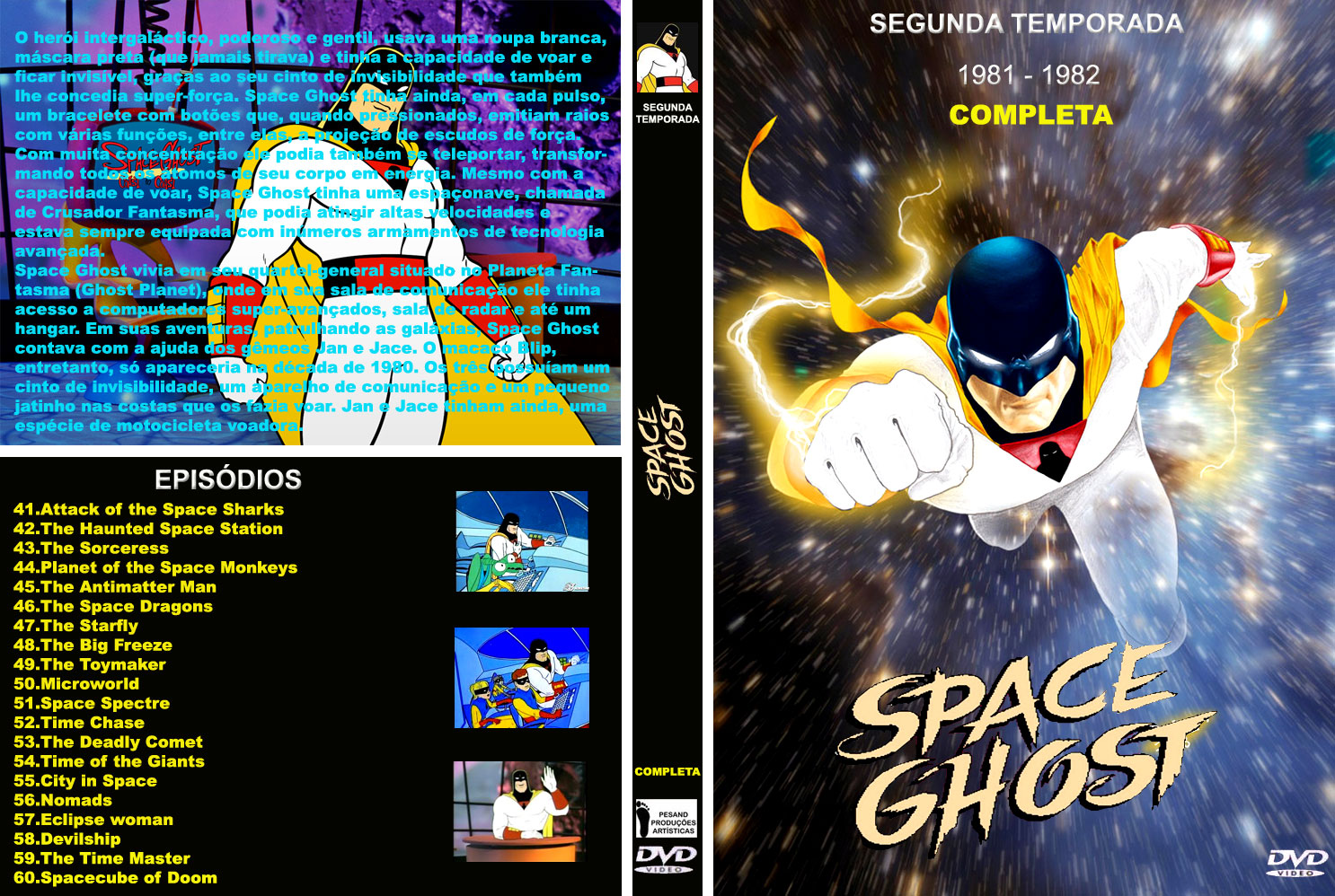 CAPAS EM SÉRIE: CAPAS DVD SPACE GHOST