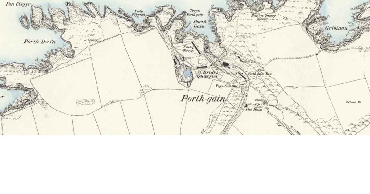 Porthgain in 009: old maps...