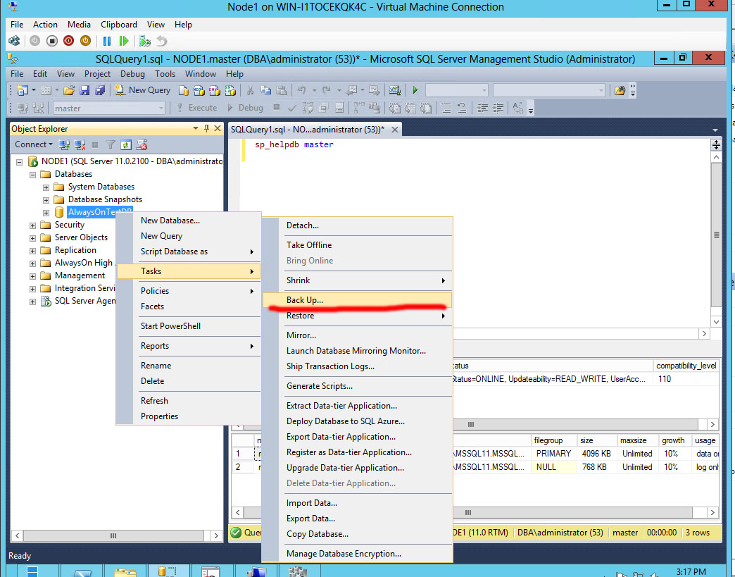 MySQL and SQL Server: SQL Server alwayson step by step