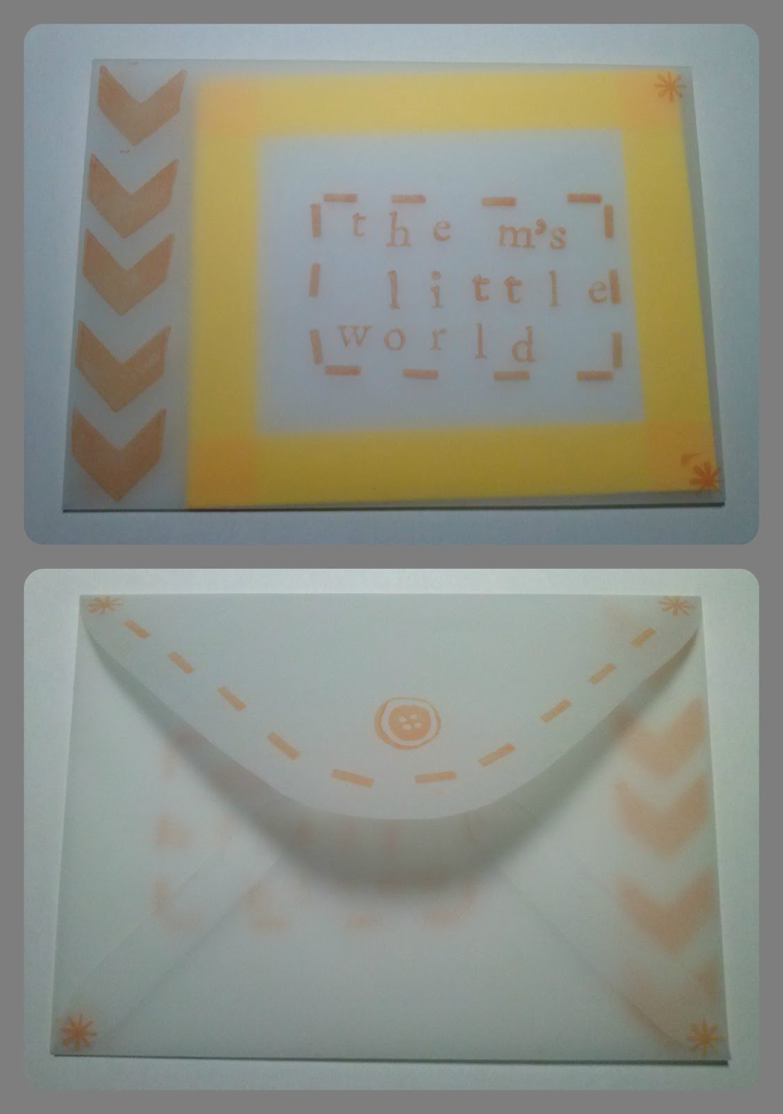 The M's little world: Desafio Love Craft: Decora un sobre