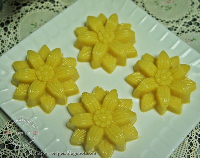 HomeKreation - Kitchen Corner: Mango Pudding (Puding Mangga Lemak Harum)