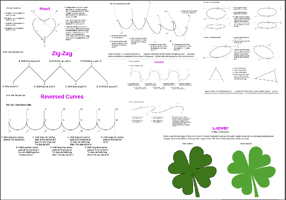 RSCC Computer Art I: Pentool Practice Sheet