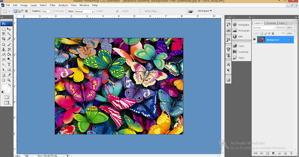 Tutorial Photoshop: Membuat Background Teks Efek Simple