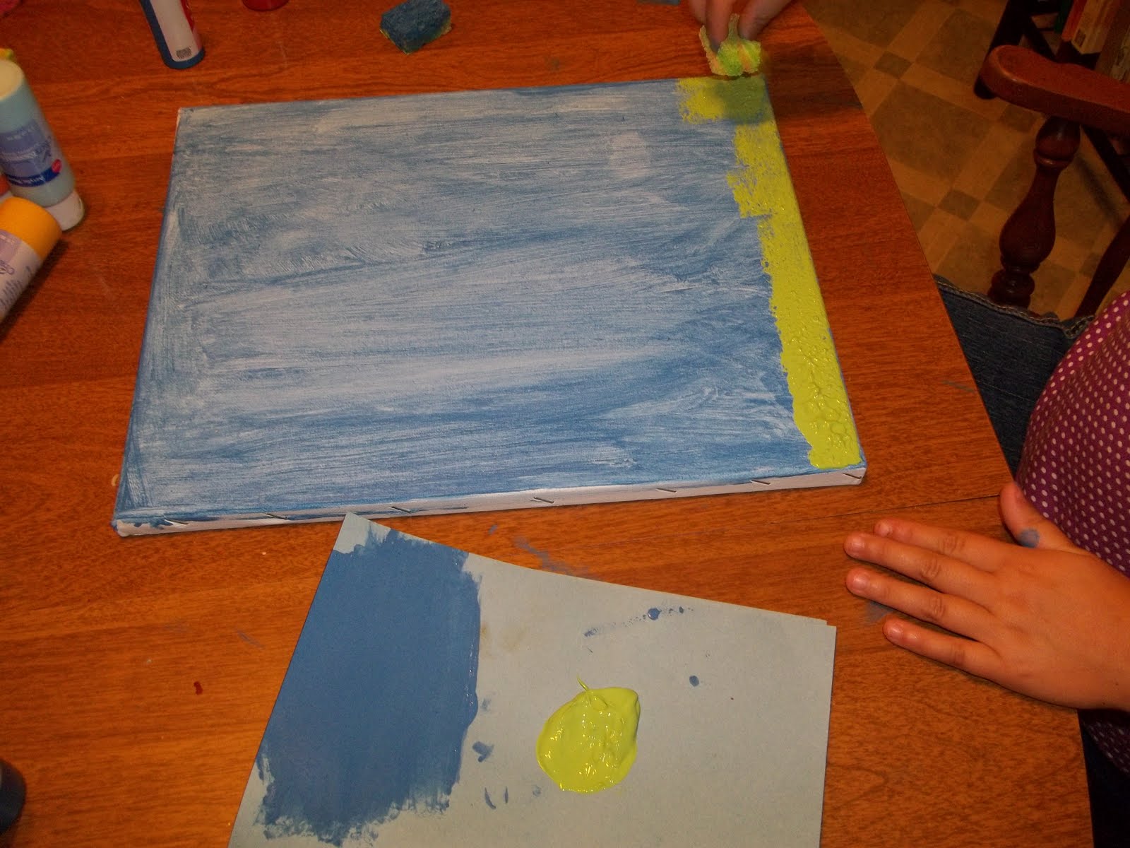 Treasure's From Life's Garden: Sponge Painting Fall Scene