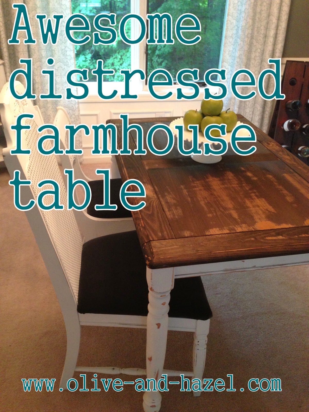 olive + hazel decor co.: Rustic Distressed Farmhouse Table - SOLD
