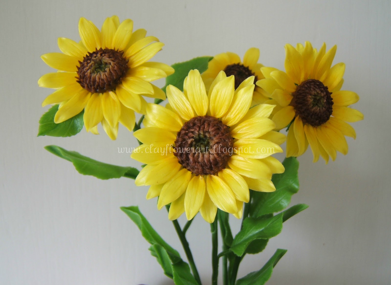 Sunflower Miniature - Clay Flower Art