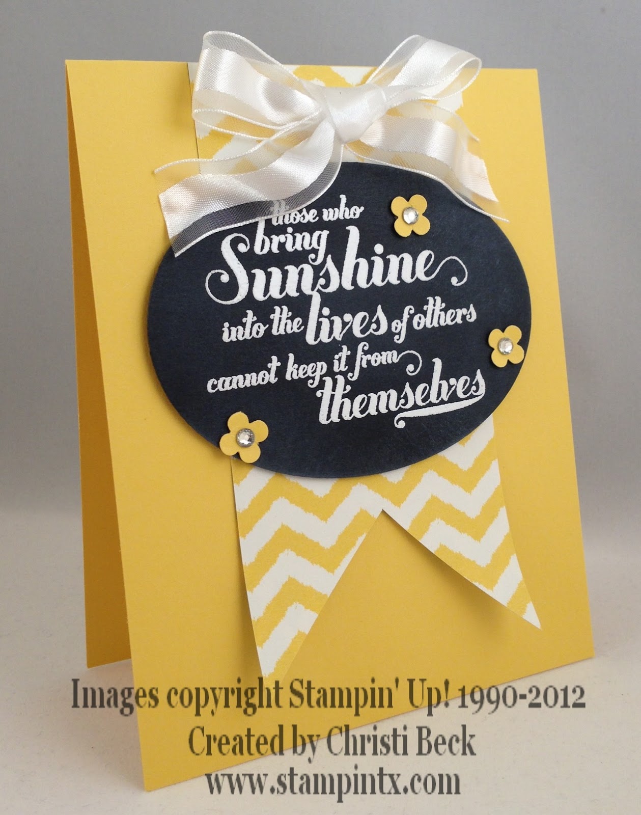 StampinTX: Spring Sunshine Card - Monthly Class for April