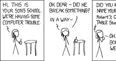 Little Bobby Tables | Decoration Examples