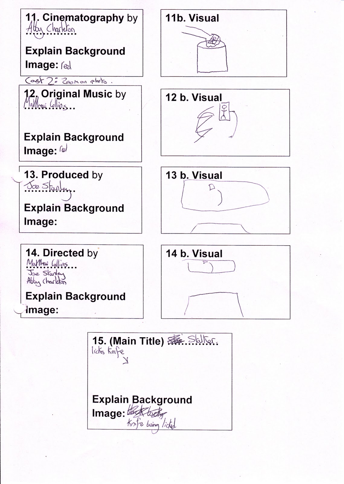 Foundation Portfolio: Final Title Template Sheet