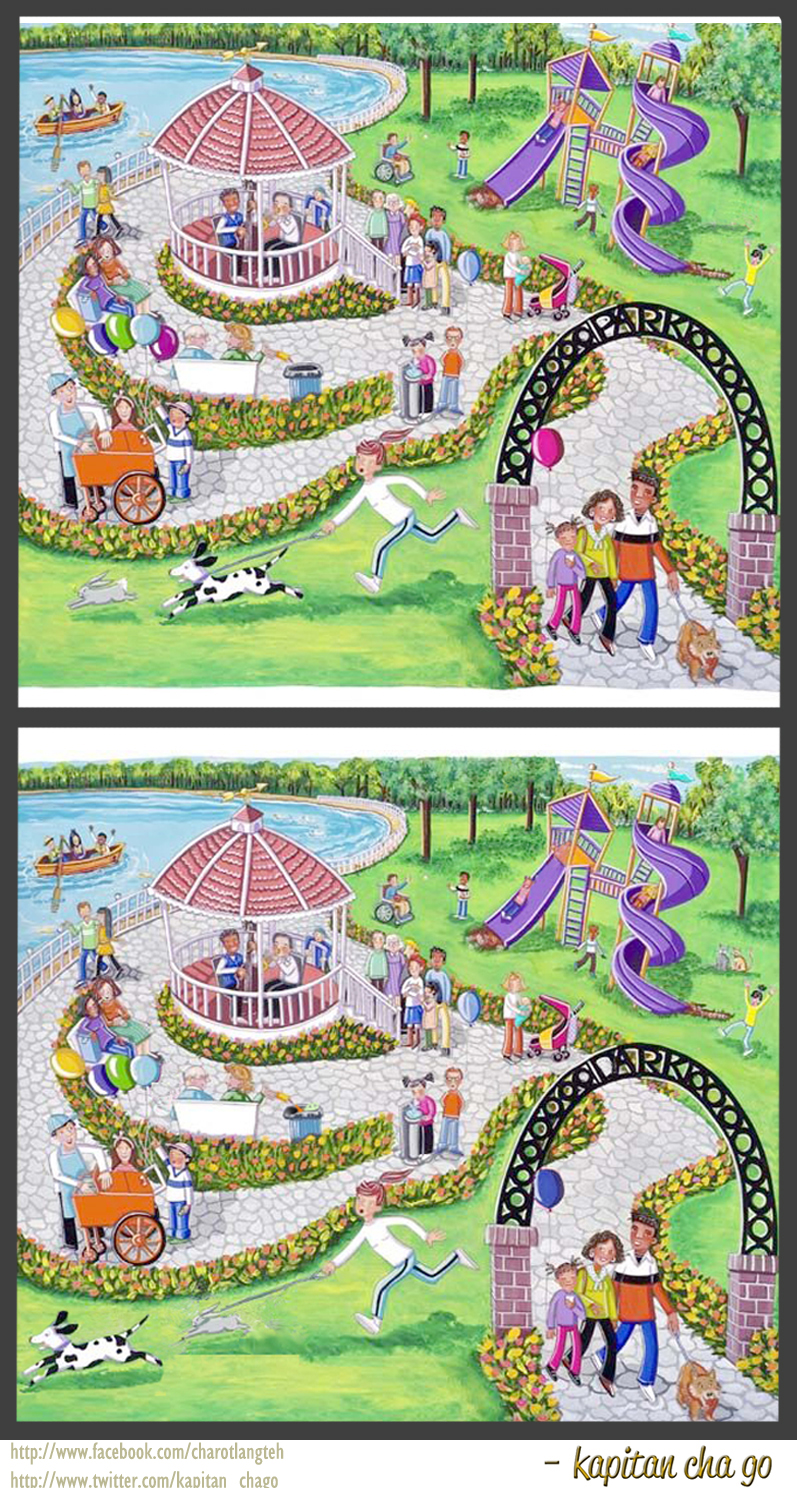 CLICK THE PICTURE and then ZOOM IT. There are 11 differences here.