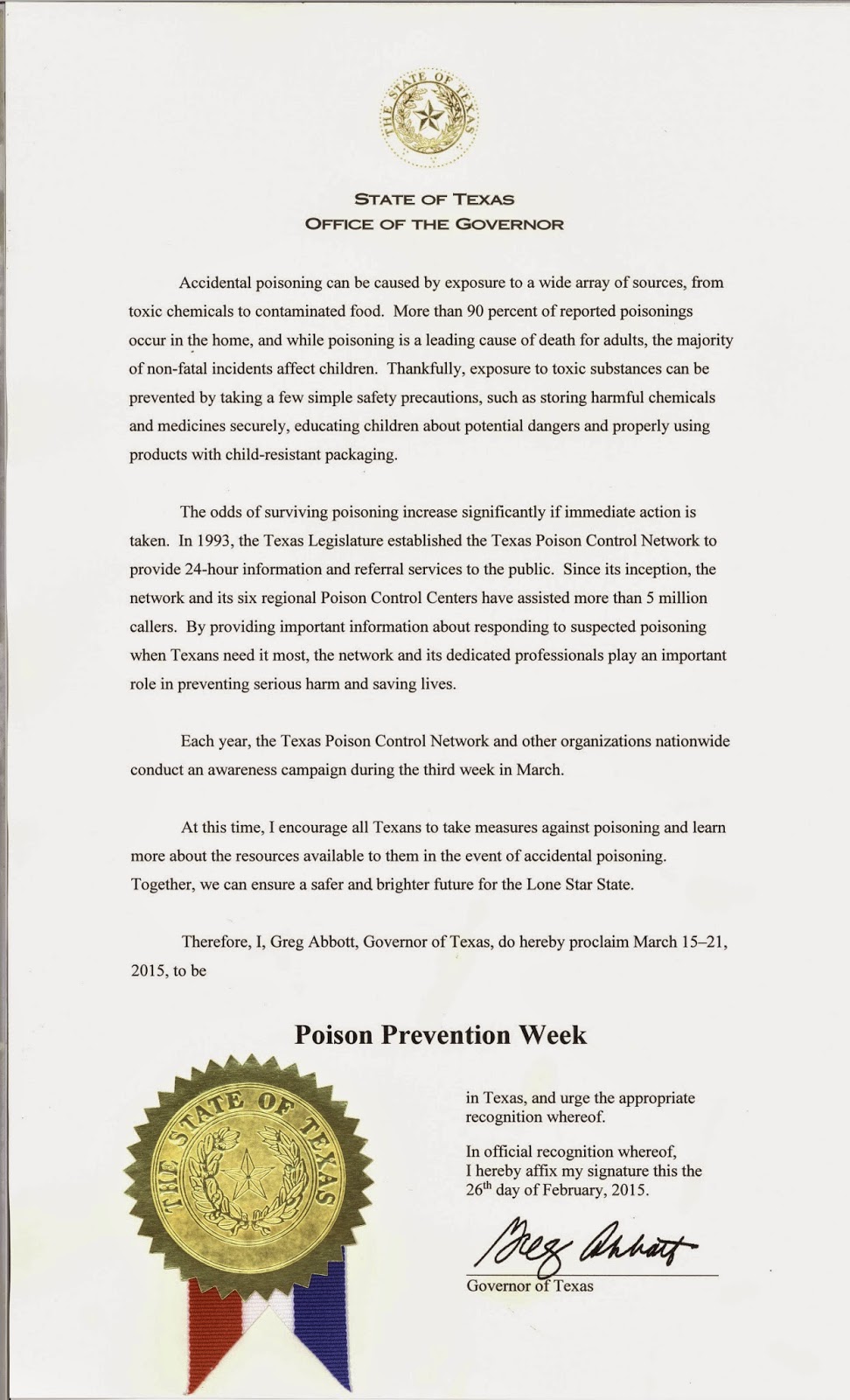 Texas Poison Center Network: Celebrate National Poison Prevention Week ...