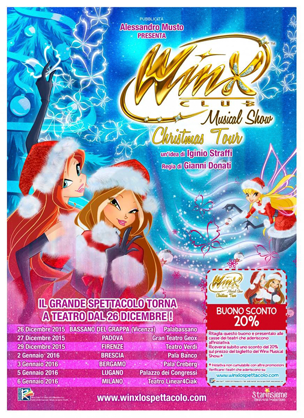 Poster con las fechas del Winx Club Musical Show Christmas Tour ~ My ...