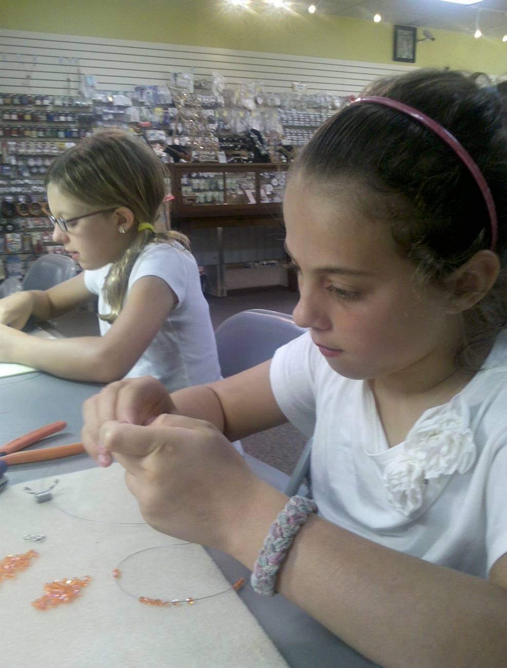 Fandangle Bead Store: Kids ONLY! Bead Class Photos from Wednesday