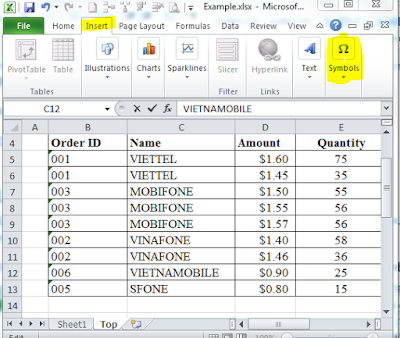 Tutorial Microsoft Excel Office: How to Insert Symbols and Special ...