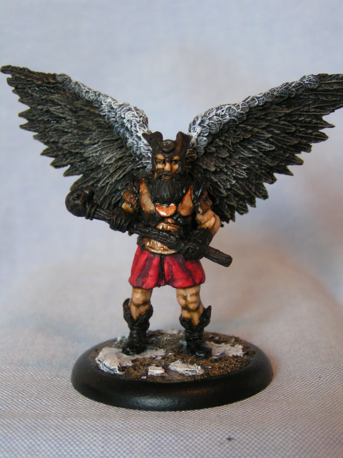 Dampf's modelling page: Prince Vultan Leader of the Hawkmen - part two