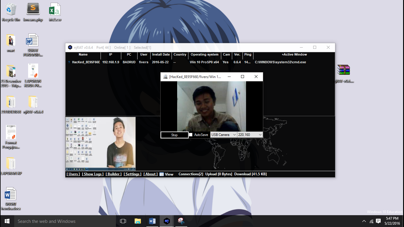 cara hacking menggunakan nJRAT