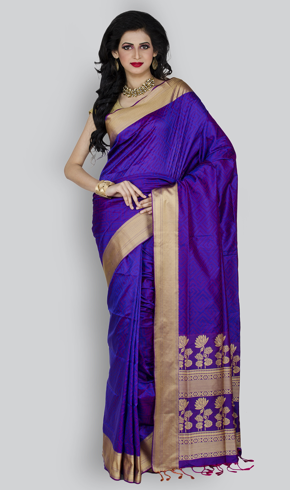 Indian Silk House: 4 Types of Benarasi Pure Silk Saree Patterns