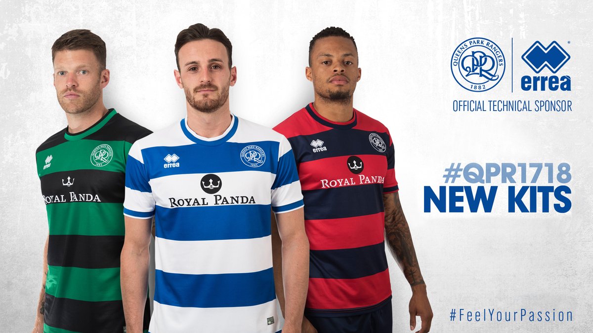 Errea Queens Park Rangers 17-18 Home, Away & Third Kits Released - Footy Headlines