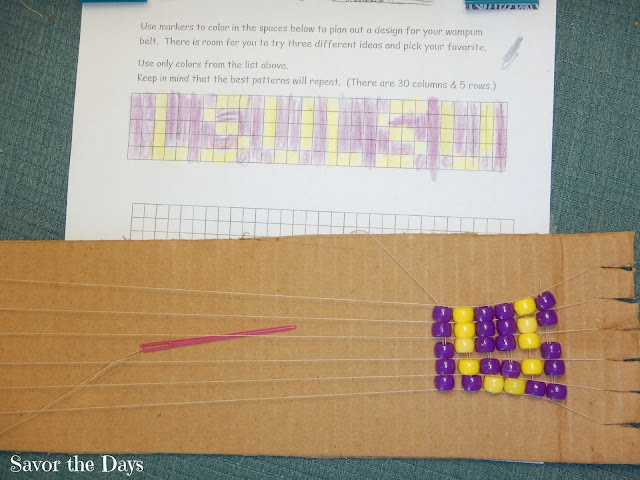 Savor The Days: American Indian Craft: Make a Wampum Belt