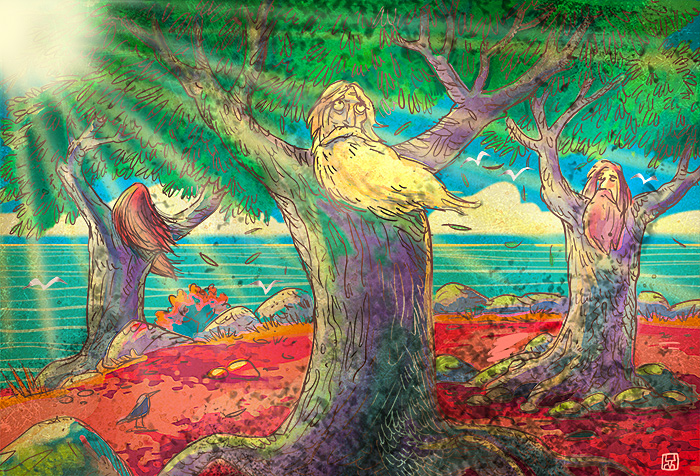 Dusan Pavlic's Illustrations: Lunski divovi#Maslinjaci