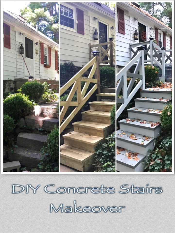 StyleWise: Budget Friendly Concrete Patio and Stairs Makeover