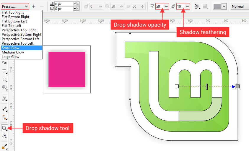Membuat Logo Linux Mint dengan Coreldraw - Sandesain