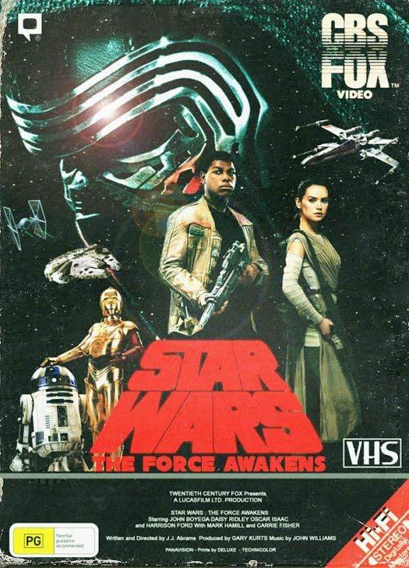 JIMSMASH ! ! !: 'STAR WARS: THE FORCE AWAKENS' VHS COVER