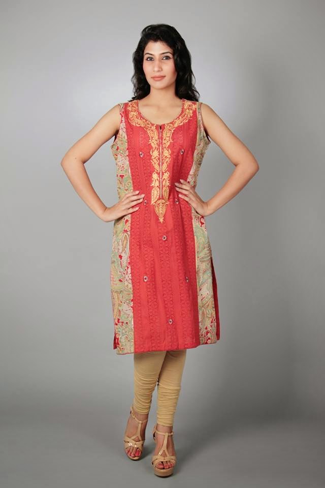 Labels Tops Collection For Girls 2014-15 | Fresh Designs Of Long Shirts ...