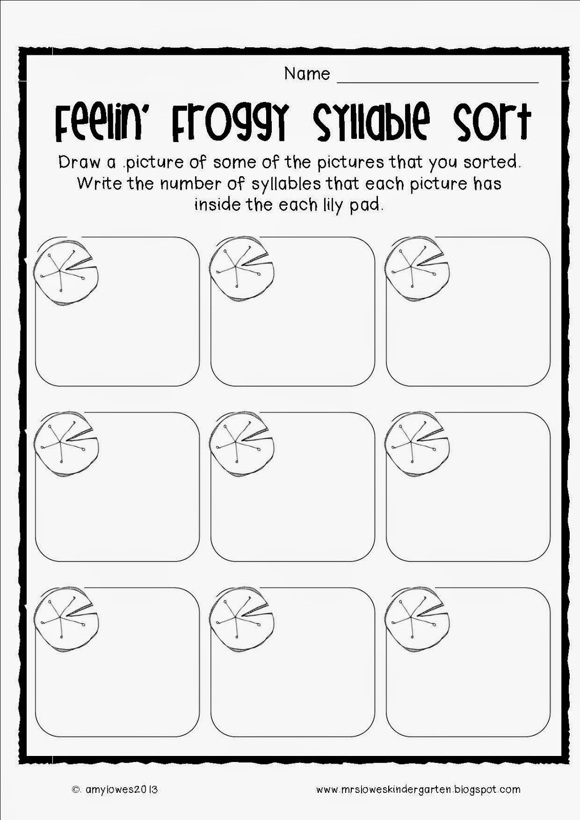 Mrs. Lowes' Kindergarten Korner: Gettin' Buggy and Feelin' Froggy ...