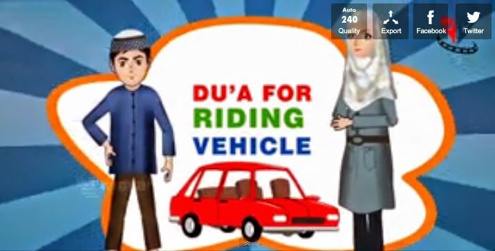 Dunya NEWS: Dua when riding vehicle - Abdul Bari Islamic cartoon for ...