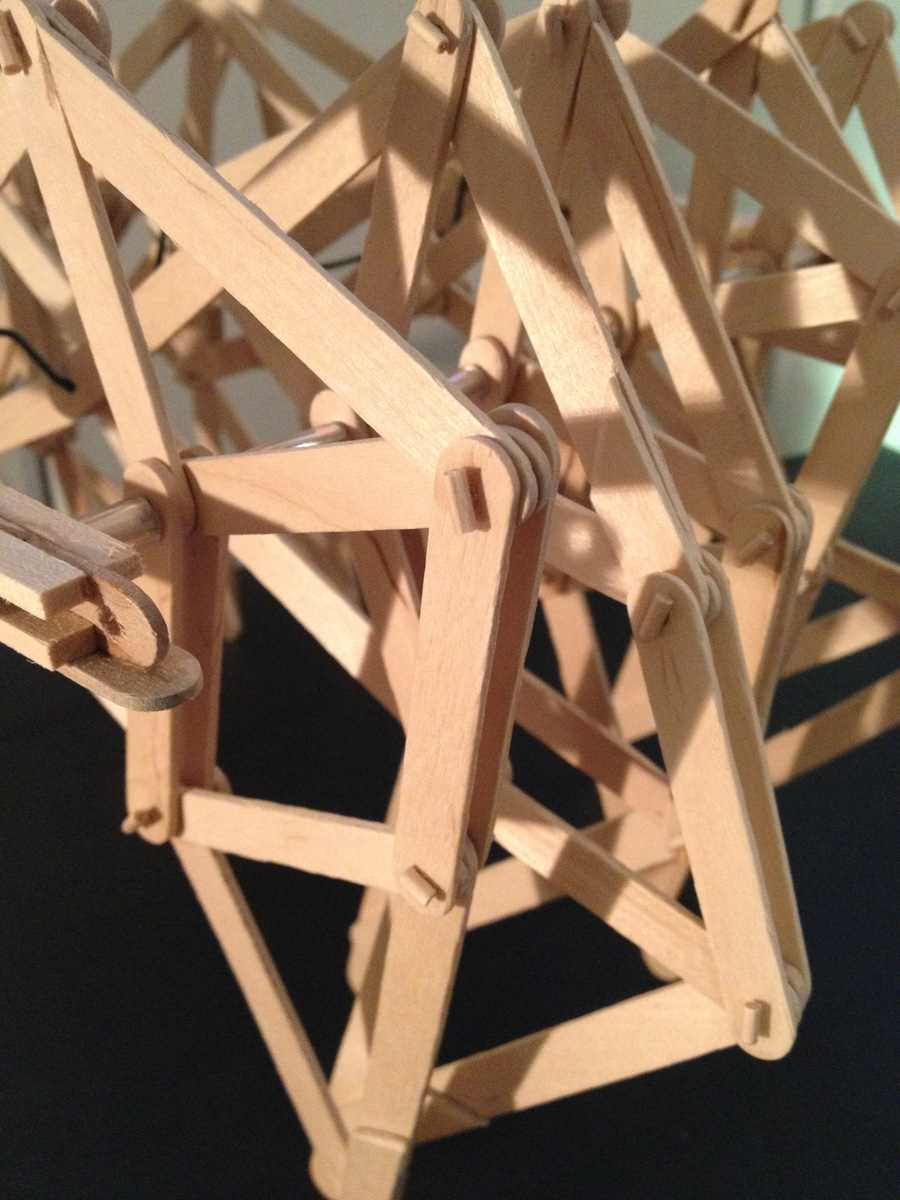 David Petersen's Blog: Scratch-built Strandbeest model