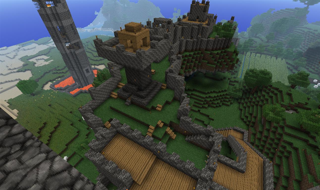 JD's Gaming Blog: Minecraft Creations: The Skyreach Plateau Fortress