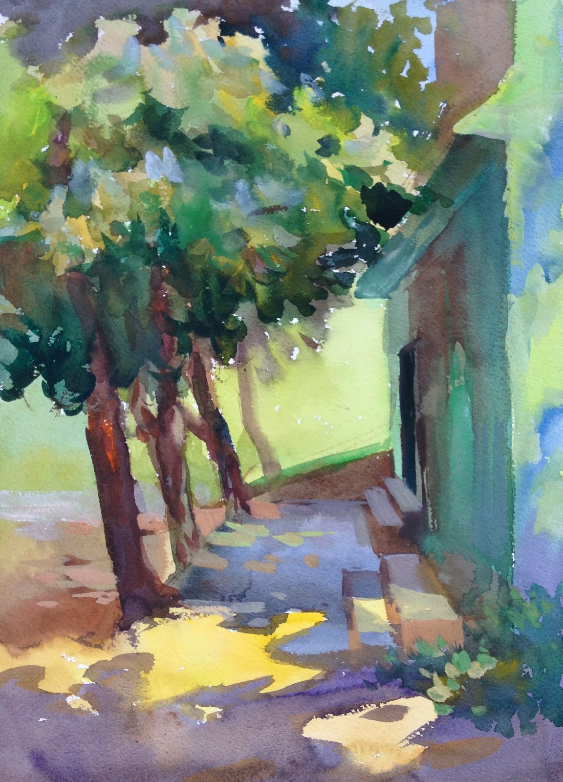Veronika McLeod: Plein Air in Mexico. Watercolor paintings of Sayulita ...