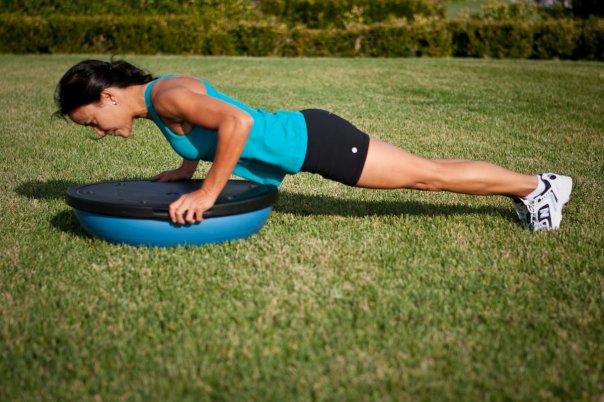 Eights and Weights: Bosu Ball Pushups