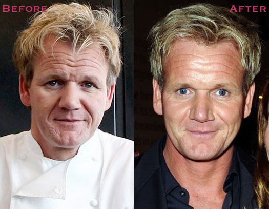 Here's a picture of celebrity chef Gordon Ramsay demonstrating reduced ...
