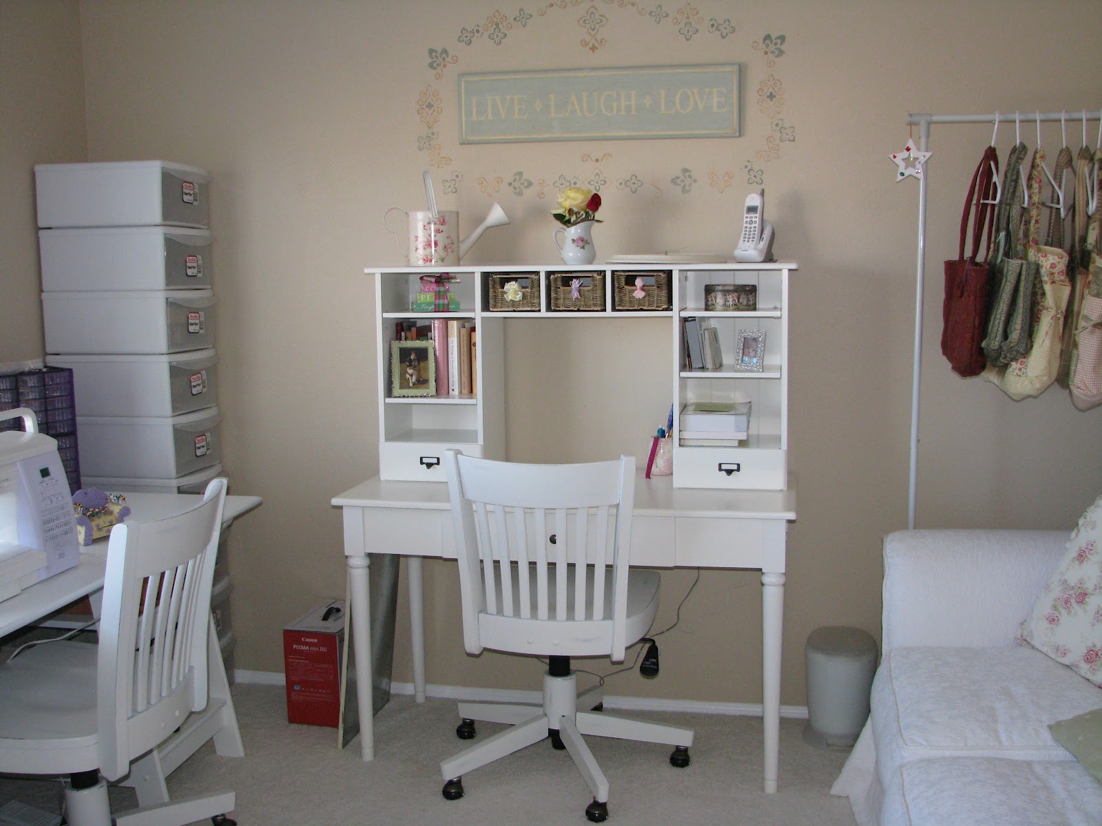 Fan Feature: Clean and Chic Sewing Room