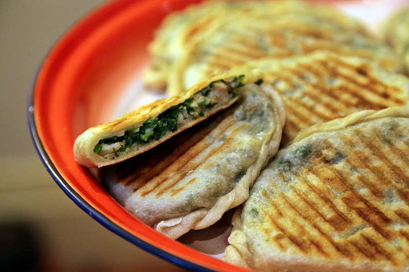My Family Feast: Heralds of Spring: Chinese Chive Pie with Prawn and Egg
