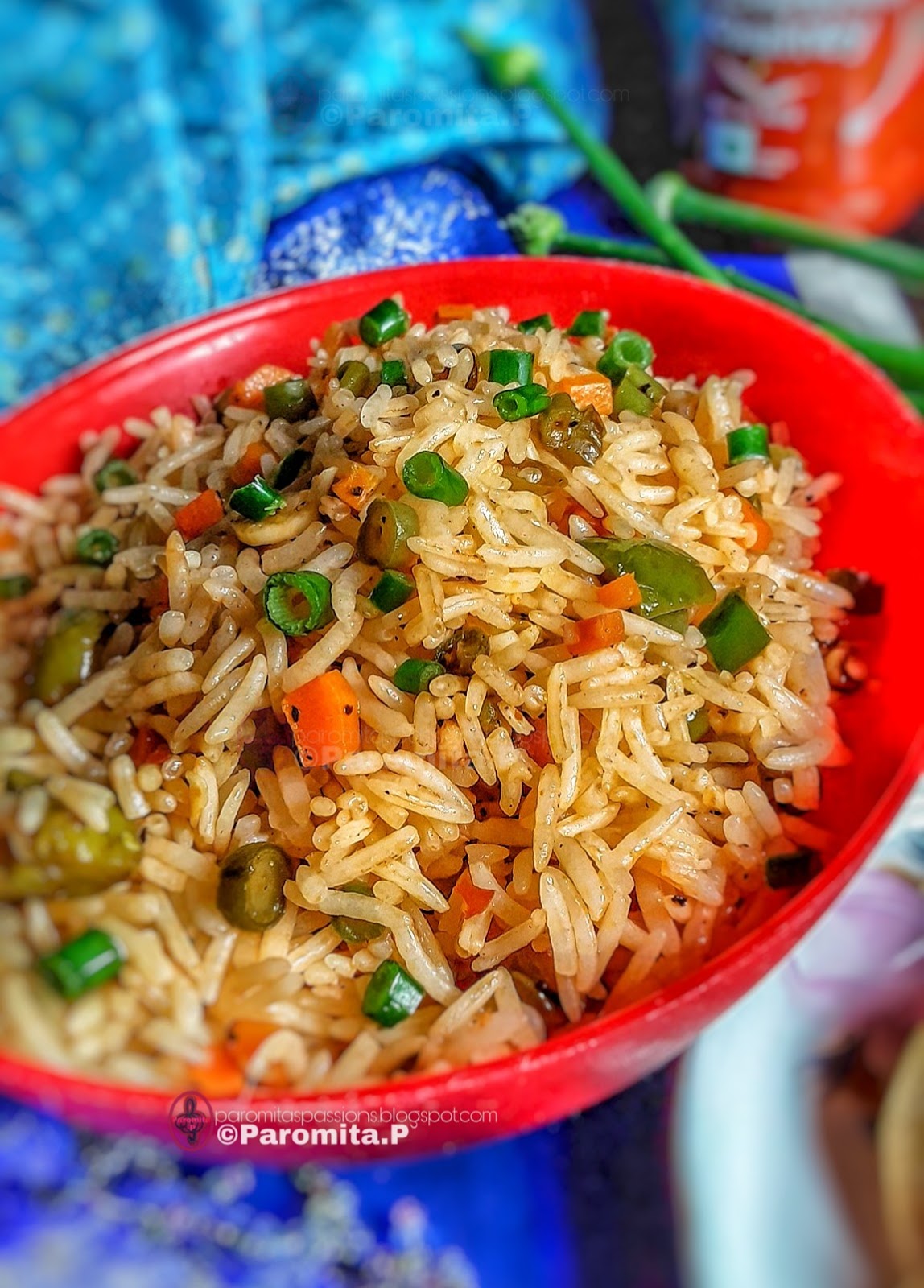 Schezwan Veg Fried Rice - Paromita's Passions