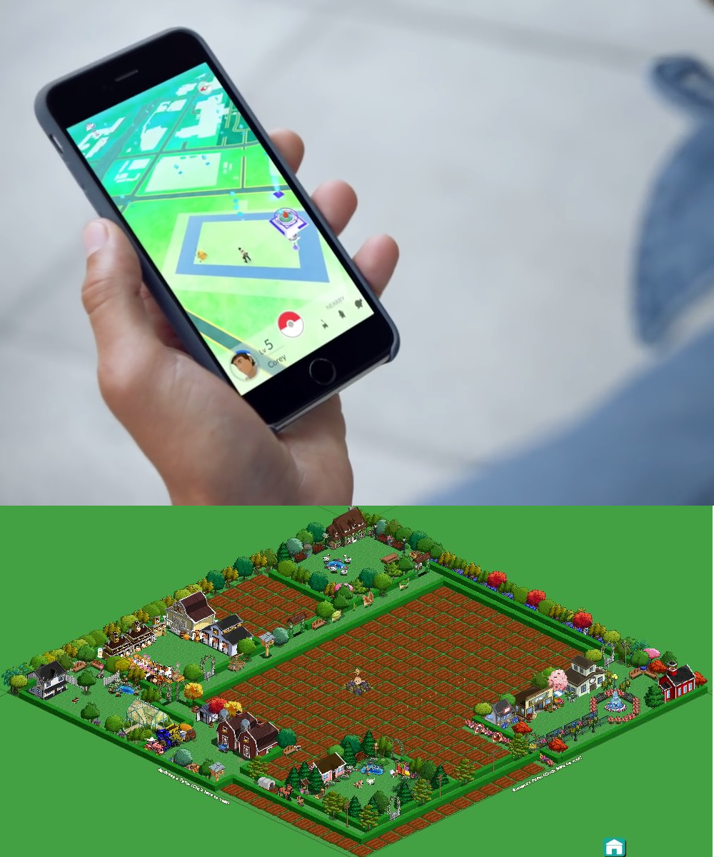 Garden Path Trajectory: Pokémon GO meets FarmVille: a game pitch