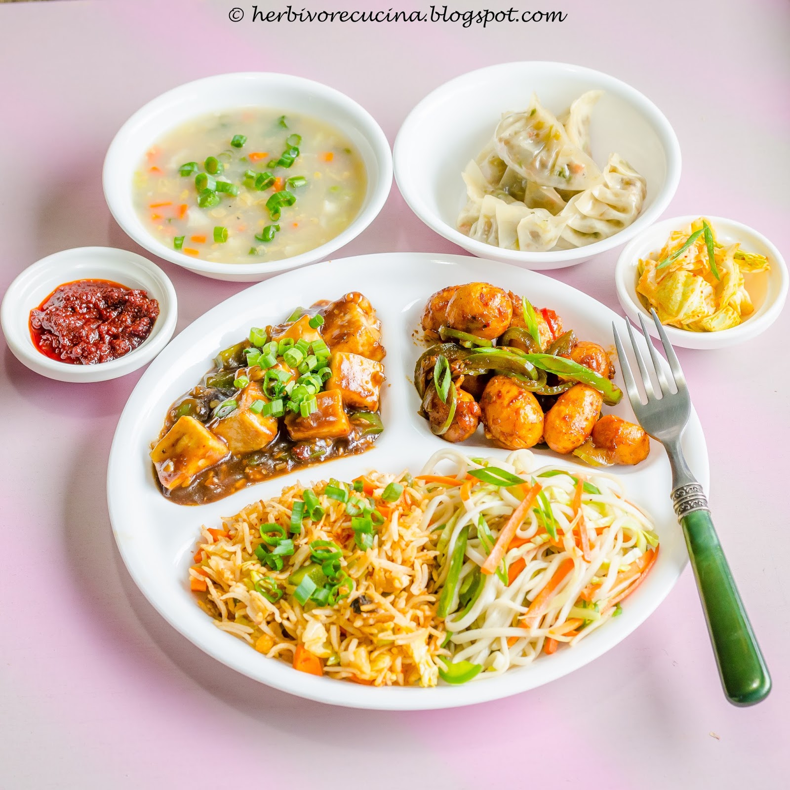 Herbivore Cucina: Indo-Chinese Thali