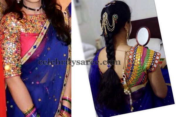 Colorful Mirror Work Blouses - Saree Blouse Patterns